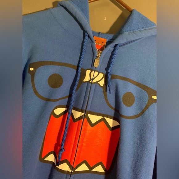 Sanrio | Sweaters | Copy Domo Zip Up Nerd Scene Hoodie | Poshmark